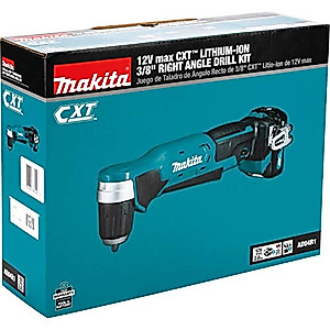 Makita AD04R1 12V max CXT Right Angle Drill Kit, 3/8"