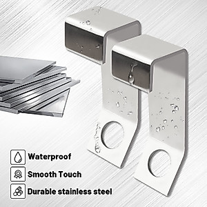 Omoojee Cooler Lock Bracket, 2 Pack, Compatible with Yeti/RTIC Coolers, Tie Down Kit Made of Premium Stainless Steel