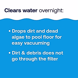 HTH 67080 Swimming Pool Care Drop Out™ Flocculant - Clears Cloudy Water Fast