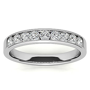 Love Band 0.54 CT Moissanite Matching Comfort Fit Band Colorless Moissanite Engagement Ring Wedding Band Silver Solitaire Vintage Antique Anniversary Diamond Moissanite Ring Elegant Band (11)