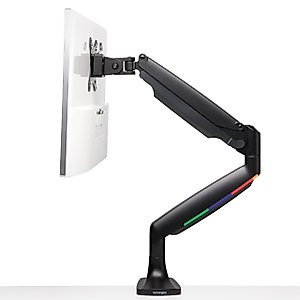 Kensington Single Monitor Arm with Vesa Mount, Adjustable Gas Spring Desk Monitor Arm, SmartFit® One-Touch Heavy Duty Monitor Stand for Ultrawide Monitors Up to 34 Inches, 19.8lbs - Black (K59600WW)