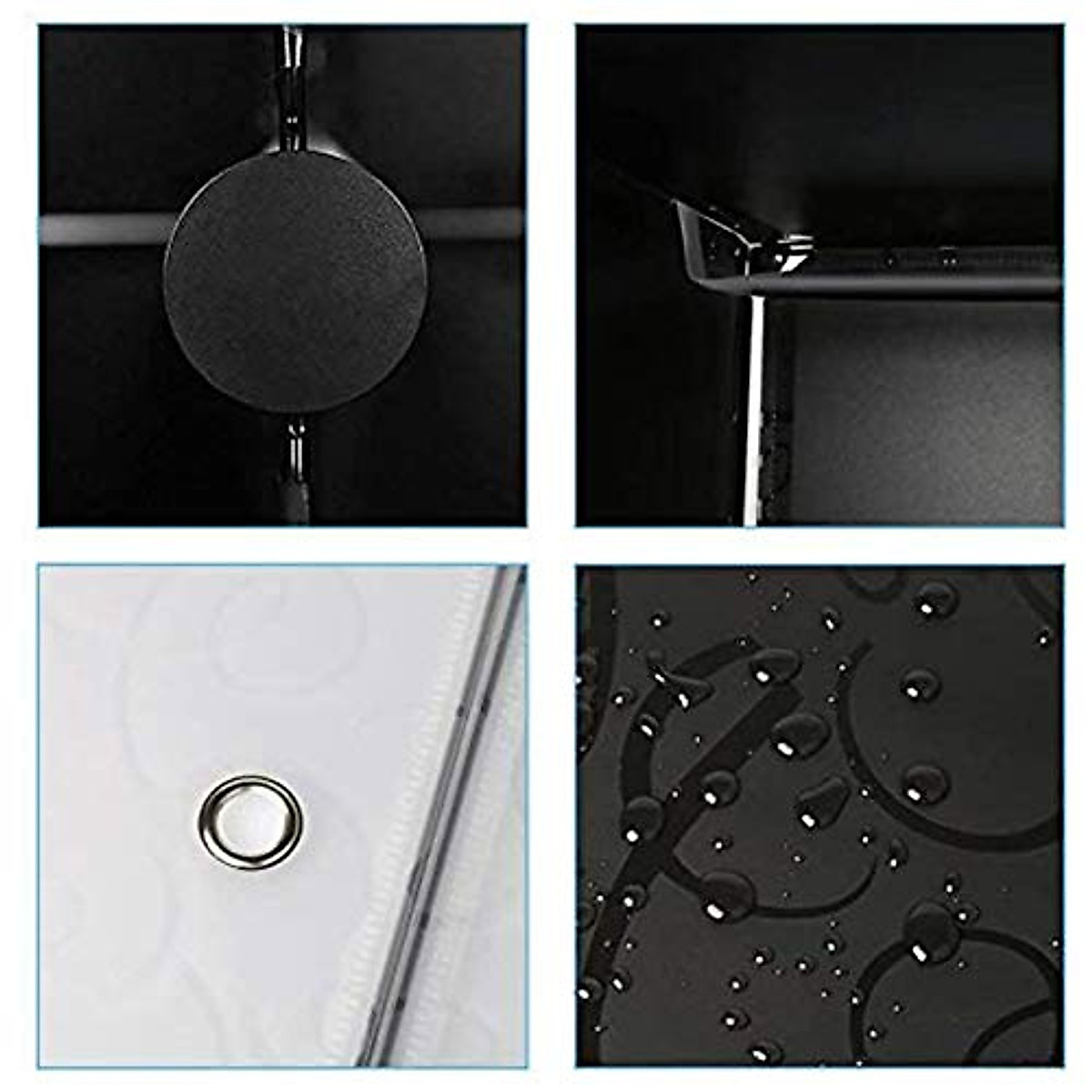 DWLOMHE 16 Cubes Bookcase Modular DIY Plastic Cabinet, Wardrobe Cabinet,Storage Shelves for Lounge, Office,with 3 Clothes Rails