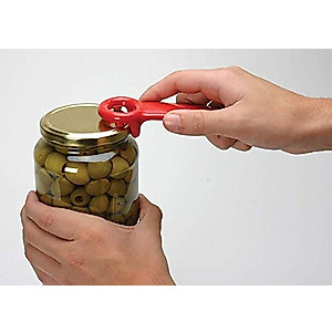 Brix 70712 JarKey Jar Opener - Pack of 6 - Red