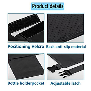YANGSHILEI Airplane Seat Extender for Kids,Airplane Must Haves for Toddlers,Toddler Airplane Bed,Toddler Airplane Travel Essentials,Waterproof Airplane Seat Extender for Kids, Black (Extender Only)