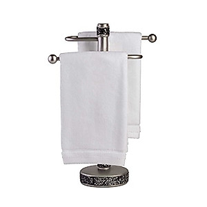 Creative Scents Cotton Fingertip Towel Set - 4 Pack - 11 x 18 Inches Decorative Extra-Absorbent and Soft Terry, Small White Hand Towels for Bathroom and Powder Room, Guest and Housewarming Gift