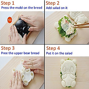 Excelity® Cute Panda Bear DIY Sandwich & Rice Cutter, Cake Bread Toast Mold Maker