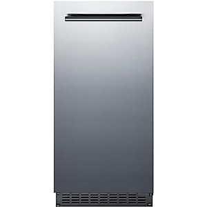 Summit BIM68OSGDR Commercially Listed Outdoor Ice Maker with 62 lb Daily Production 26 lb Storage Professional Handle Ice Scoop in Stainless Steel