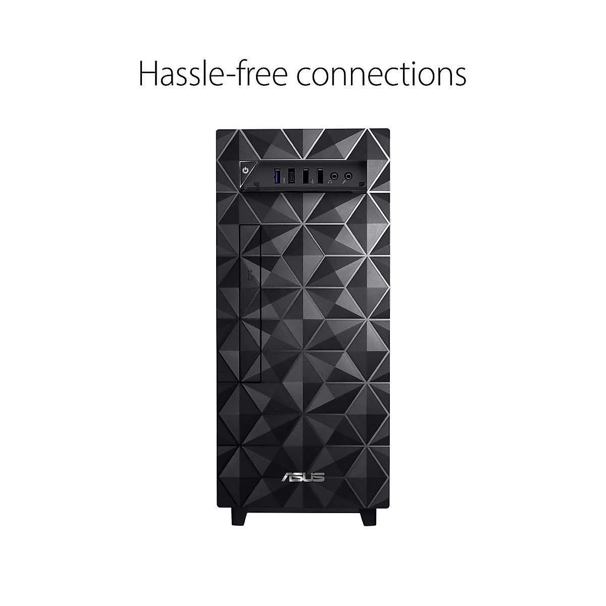 ASUS Desktop S300, Intel Core i5-10400 Processor, 16GB DDR4 RAM, 512GB PCIe SSD, DVD Drive, Windows 10 Home, Wired Keyboard & Mouse Included, Black, S300MA-DH501