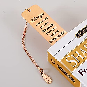 Inspirational Stocking Stuffer Bookmark Gift for Women Christmas Gifts for Her Him College Middle High School Student Birthday Office Gifts for Son Daughter Teen Boy Girls Kids Book Lover Bookworm