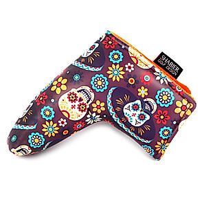 SHABIER Golf Putter Cover Skull Design Headcover for Blade Golf Putter Head Cover