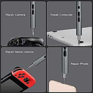 58 in 1 Electric Screwdriver Set, UF-TOOLS Rechargeable Cordless Screwdriver Kit, Precision Repair Tool Kit with 50 Bits, LED Lights, Charging Cable, Carrying Case, for Watches, Phones, Glasses