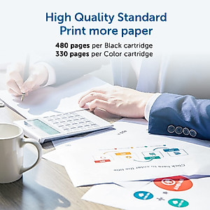 Remanufactured Ink Cartridge Replacement for HP 61 61XL, 1 Black, 1 Tri-Color, 2 Pack, Use for HP Envy 4500 5530 5534 5535, Officejet 2620 4630 4635 Deskjet 1000 1010 1510 1512 2540 3050 Printer