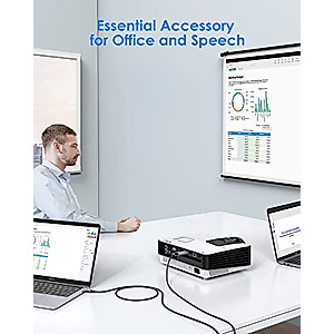 LENTION 6FT USB C to HDMI 2.0 Cable Adapter (4K/60Hz) Compatible 2023-2016 MacBook Pro, New iPad/Surface/Mac Air, Note 21/20/10, Stable Driver Certified (CB-CU707-2M, Space Gray)