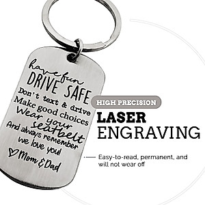 Pretty Inappropriate, Drive Safe Keychain for Daughter, 16 Year Old Boy Birthday Gift Ideas, Birthday Gifts for Teen Girls, Sweet 16 Gifts for Girls, 16 Year Old Girl Birthday Gift Ideas (Mom and Dad)