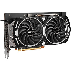 MSI Radeon RX 6600 Armor 8G Gaming Graphics Card - AMD RX 6600, GPU 2044/2491 MHz, 8000MB DDR6 Memory