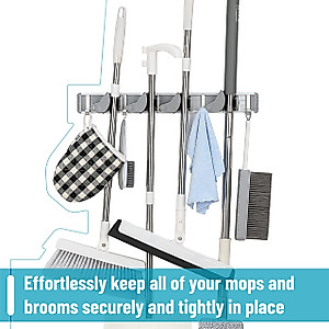 Mr. Pen Aluminum Storage Rack with 4 Hooks, Lightweight and Durable