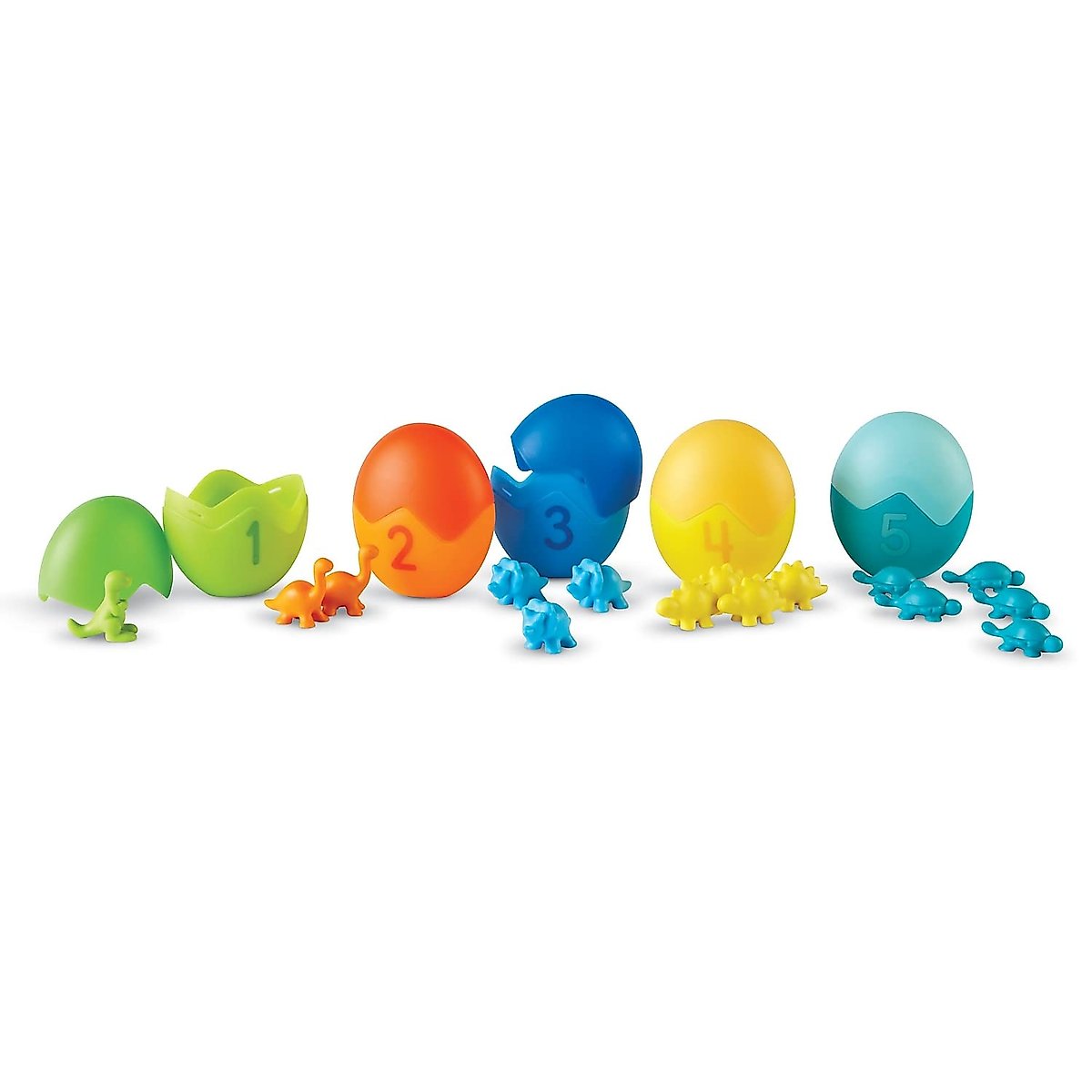 Learning Resources Counting Dino-Sorters Math Activity Set, Dinosaur Sorting Toy, 65 Pieces, Ages 3+