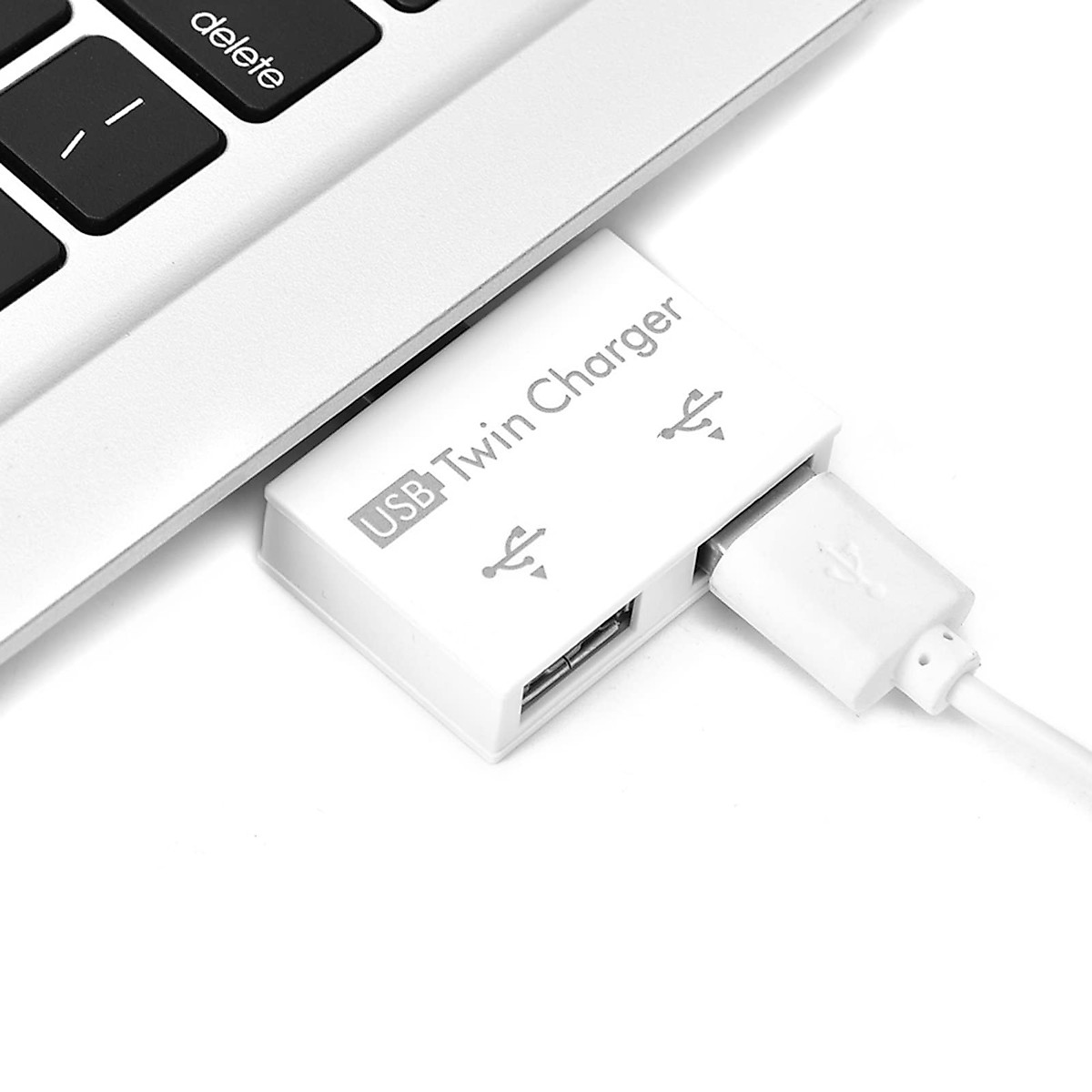 USB2.0 Hub Adapter, DC 5V USB2.0 Male to 2-Port USB Dual Splitter Converter Kit