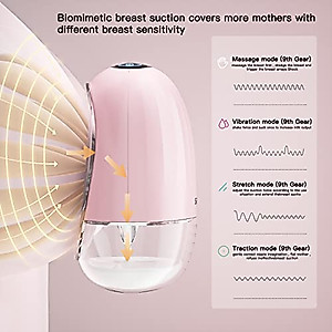 Sayorg S18 Breast Pump, Dual Portable Hands-Free Breast Pump with The Longest Battery Life and LED Display, Wearable Breast Pump, Electric Breast Pump (4 Modes and 9 Levels) -24mm-2 Pack (2)