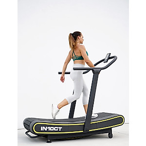 IN10CT (Intensity) Health Runner Curved Manual Treadmill - Non Motorized Treadmill with Curved Running Platform