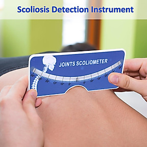 MinnowXY Scoliosis Testing Meter Metal Spine scoliometer Measuring Tool for Hospital 0‑30° Testing Protractors