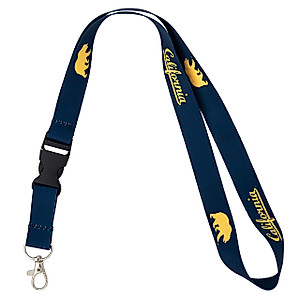 Desert Cactus University of California Berkeley Lanyard Golden Bears Cal UC Car Keys ID Badge Holder Keychain Detachable Breakaway Snap Buckle (Blue California)