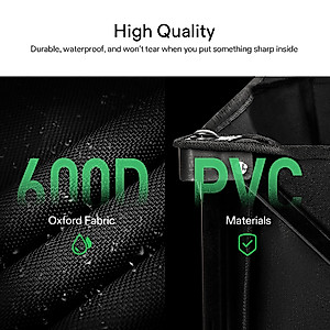 VIVOSUN Heavy Duty Collapsible Folding Wagon Utility Outdoor Camping Garden Cart with Universal Wheels & Adjustable Handle, Black