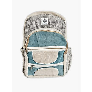 Backpack, Fits laptop, Eco friendly, Organic Hemp travel and laptop Backpack, handcrafted by the best artisans in Nepal (Alpine)
