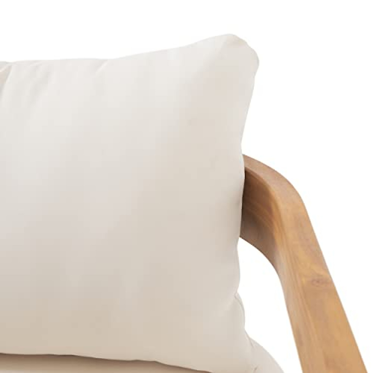 Christopher Knight Home Alina Outdoor Loveseat Set with Coffee Table, Teak Finish, Beige