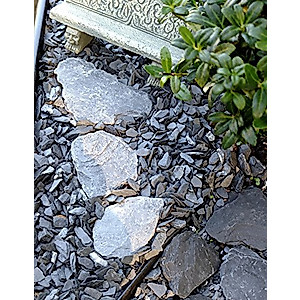 Natural Slate Stone - 1/8 to 1/4 inch Slate Gravel | Perfect for Basing Models, Aquariums, Bonsai and Miniature Gardens, 1lb