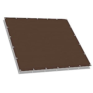 LOVE STORY 4x8 FT Custom Size Outdoor Sun Shade Cloth 95% UV Protection HDPE Material Breathable Shade Fabric with Grommets for Patio Pergola Cover Canopy,Brown(We Make Custom Size)