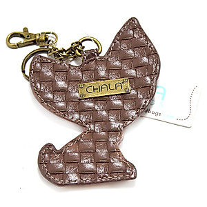 CHALA Handbags Dust Rose Shoulder Purse Tote Bag with Dog Key Fob/coin purse (Chihuahua)