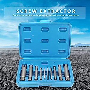 Steel Broken Head Taps Stripped Screw Remover Kit Tap Extractor Set(#C 656g/23.1oz (ten-piece set)
