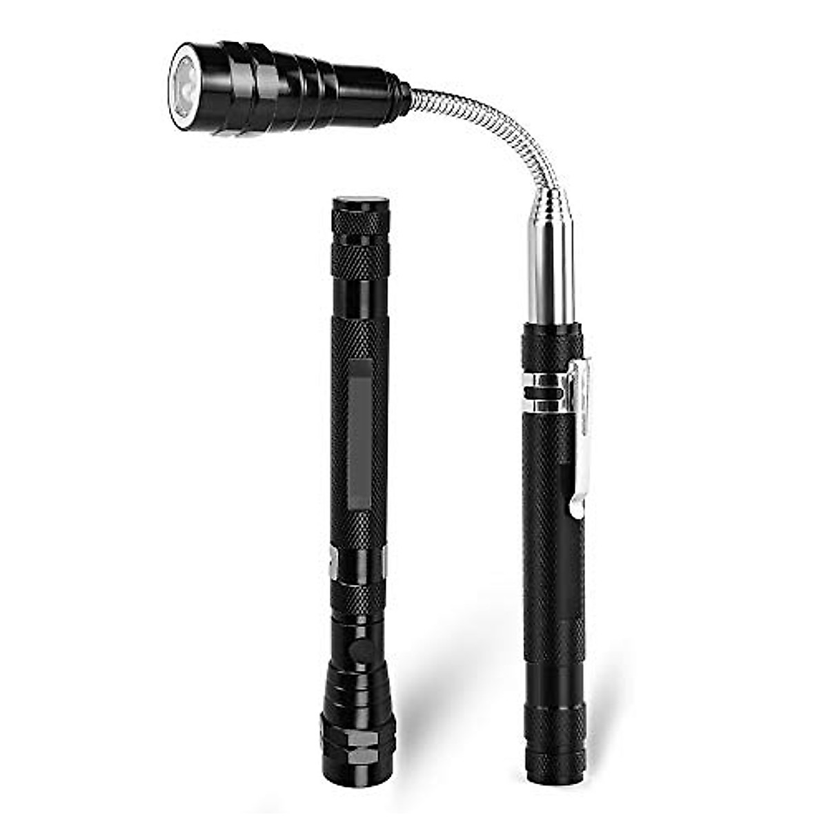LED Magnetic Pick Up Tool,Extensible Led Flashlights,Perfect Mechanic pick-up tools gifts for men, Valentines Day gifts