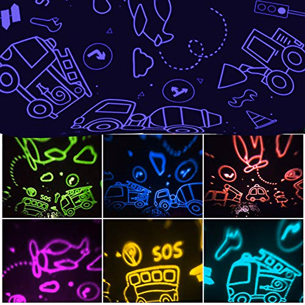 Dinosaur Toys for 2-9 Year Old Boys Girls, Kids Night Light Projector Dinosaurs and Trucks for Boys Girls Age 1 to 7 Year Old,Dinosaurs Night Light for Toddlers Kids Baby