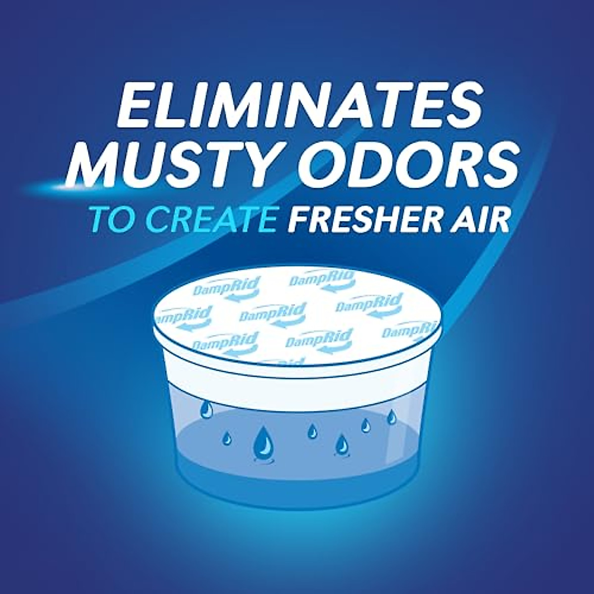 DampRid Hi-Capacity Moisture Absorber Bucket, Fresh Scent, 2 lb. 15.5 oz. & Moisture Detection Strip (2 Pack), Attracts & Traps Excess Moisture