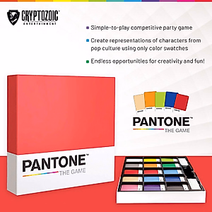 Pantone: The Game - Simple-to-Play Competitive Party Game - Ages 8 and Up - Create Pop Culture Characters Using Only Color Swatches and Your Own Creativity!