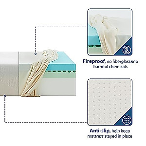 ELEMUSE Twin Mattress 8 Inch Cooling Gel Memory Foam Mattress, CertiPUR-US® Certified Breathable Bed in a Box for Pressure Relief, Fiberglass-Free