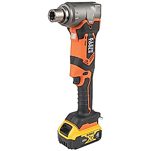Klein Tools BAT20LW1 Right-Angle Impact Wrench Kit, 300 ft-lb, Compact and Cordless, Includes Batteries, Charger and Carrying Case