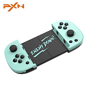 Mobile Game Controller, PXN P30PRO Retractable Low Latency FPS Game Gamepad, Micro USB Plug and Play E-Sports Gamepad for 4-6.67inch (Stretch: 6.5) Android/Apple/Samsung Smartphones - Cyan