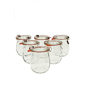 Weck 762 Jelly Jar - 1/5 Liter, Set of 6