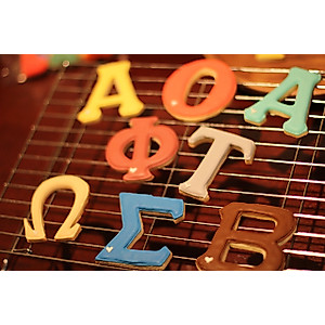 Live Greek, Greek Alphabet Letter Shaped Cookie Cutter, 3 Inches Long, Great Gift, Big Sis/Lil Sis, Fundraising, Parties, Sororities, Fraternities, Panhellenic, Art Stencil - TAU Shape