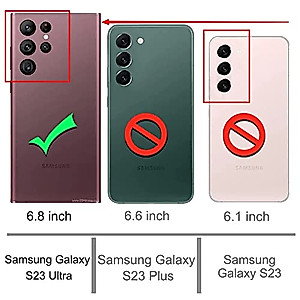 BITOBE Compatible with Samsung Galaxy S23 Ultra Plating Magnetic Case with Camera Lens Protector Magnetic Cover Soft TPU Clear Body Slim Fit Shockproof Case for Samsung Galaxy S23 Ultra-Green