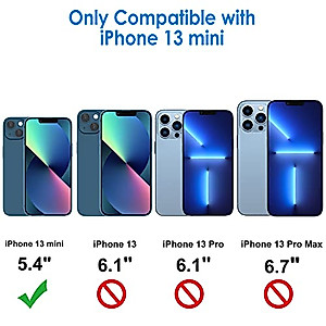 JETech Screen Protector for iPhone 13 mini 5.4-Inch with Camera Lens Protector, Easy-Installation Tool, Tempered Glass Film, 2-Pack Each