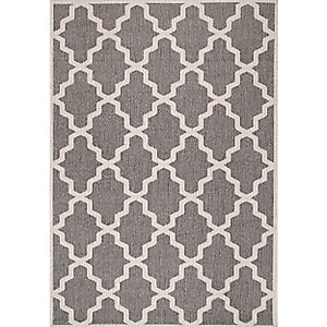 nuLOOM Gina Lattice Indoor/Outdoor Area Rug, 8x11, Gray