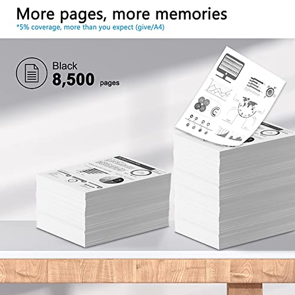 TN-750 TN750 High Yield Toner Cartridge - HIYOTA TN750 2PK Compatible Replacement for Brother TN750 TN720 for Brother hl-5470dw HL-5450dn hl-6180dw mfc-8710dw mfc-8950dw Printer