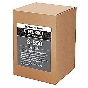 Steel Shot S-550 - Blasting Media - Large Shot Size (50lb)