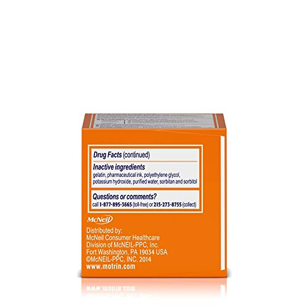 Motrin Liquid-Gels 200mg Ibuprofen, 80 Count Per Bottle