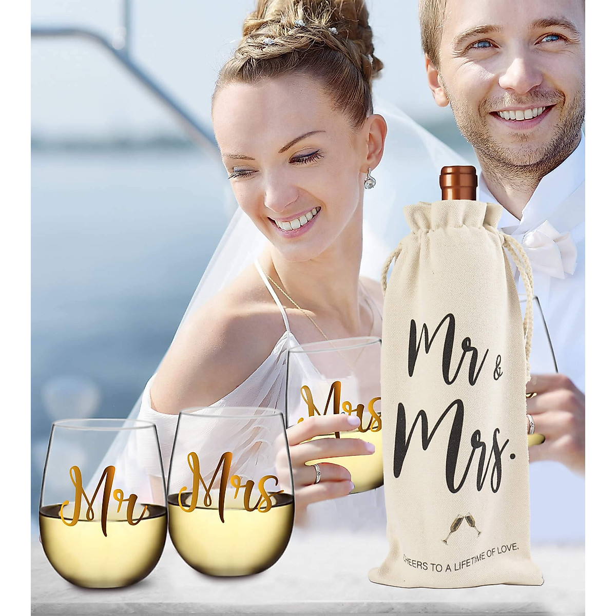 Ithmahco Mr And Mrs Gifts, Wedding Gifts, Bridal Shower Gifts, Engagement Gifts For Couples, Wedding Gifts For Couples 2023, Personalized Wedding Gifts