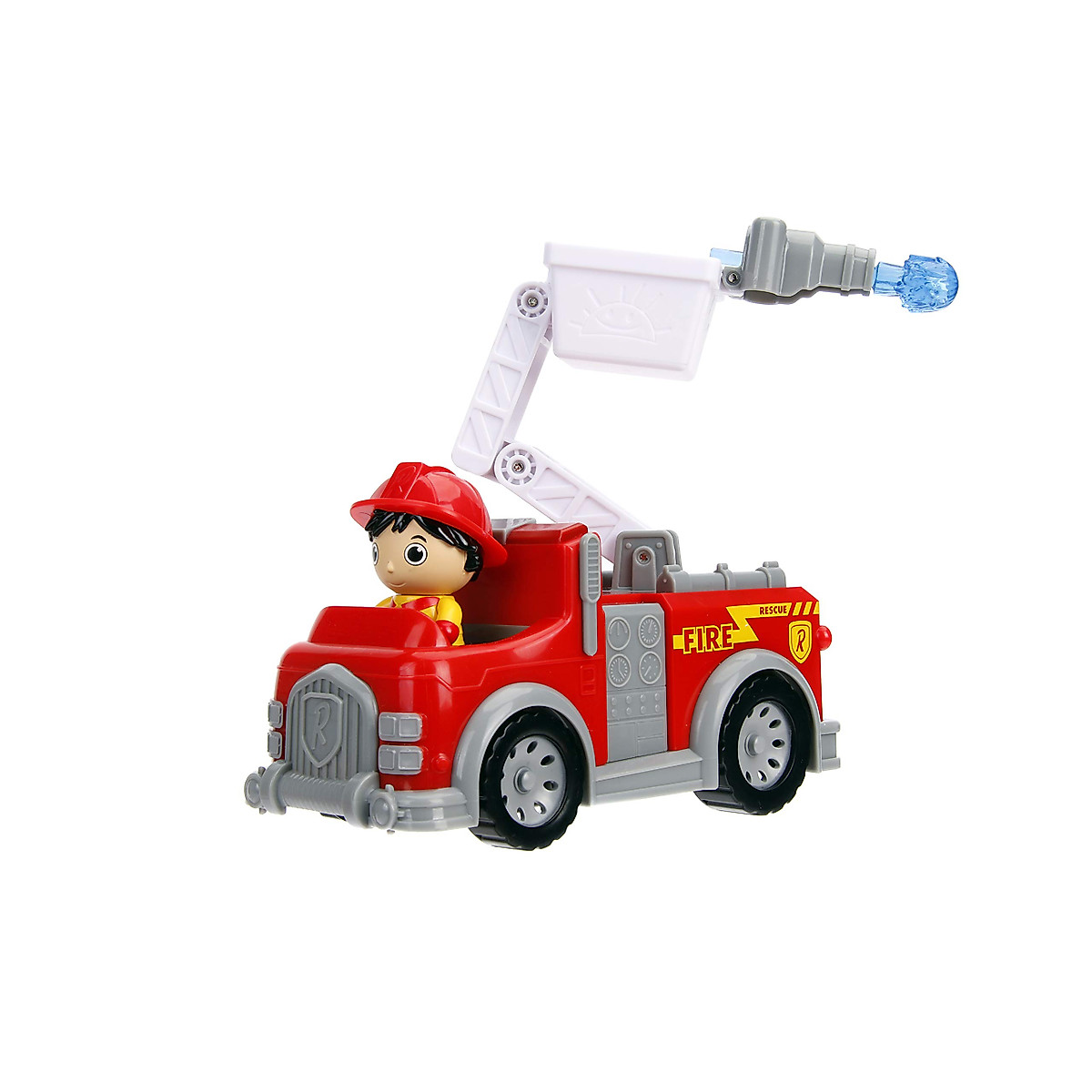 Jada Toys Ryan's World Fire Truck with Ryan Figure, 6" Feature Vehicle Red